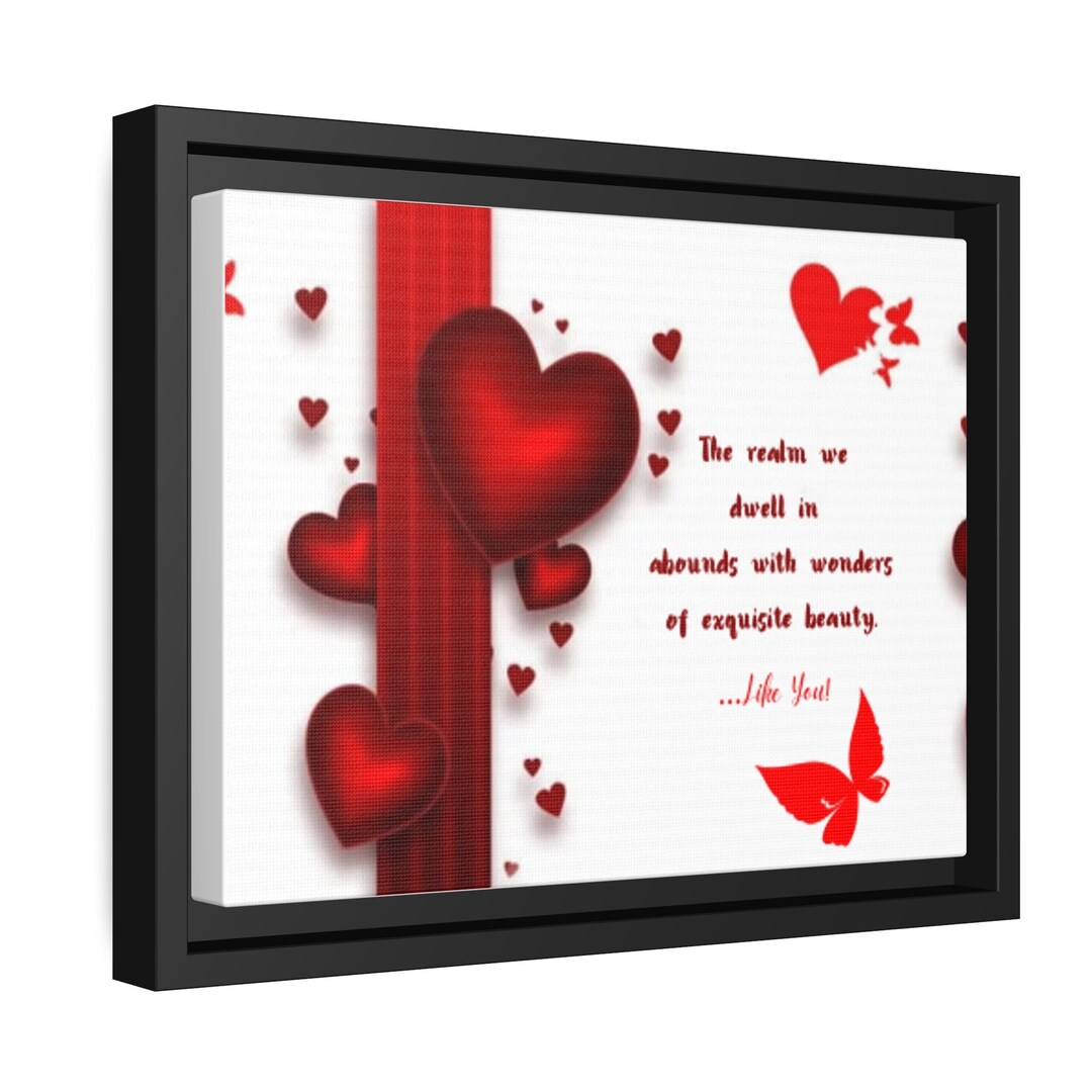 Matte Canvas, Black Frame, Home Decor Frame - Etsy