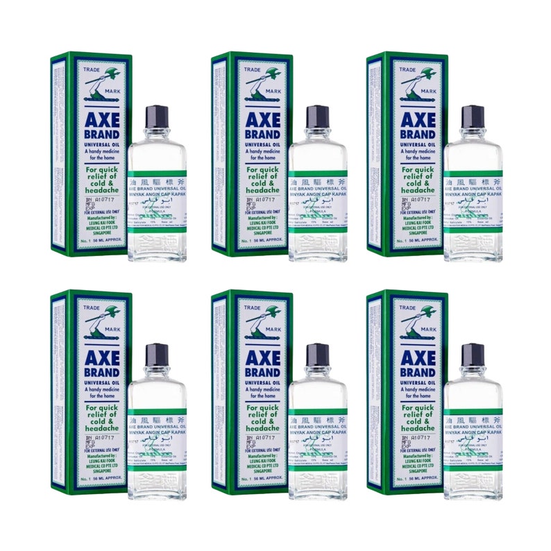Axe Medicated Oil 56ml Minyak Angin Cap Kapak Headache Cold Wind Pain ...