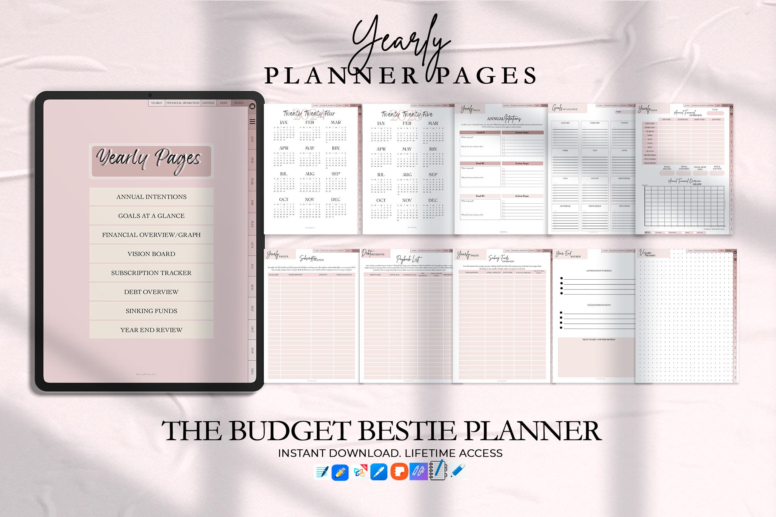 Digital Budget Planner, Finance Tracker, Finance Planner, Digital ...