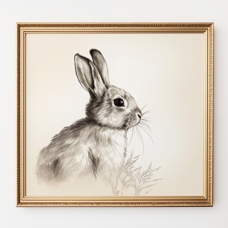 Whimsical Rabbit - Etsy