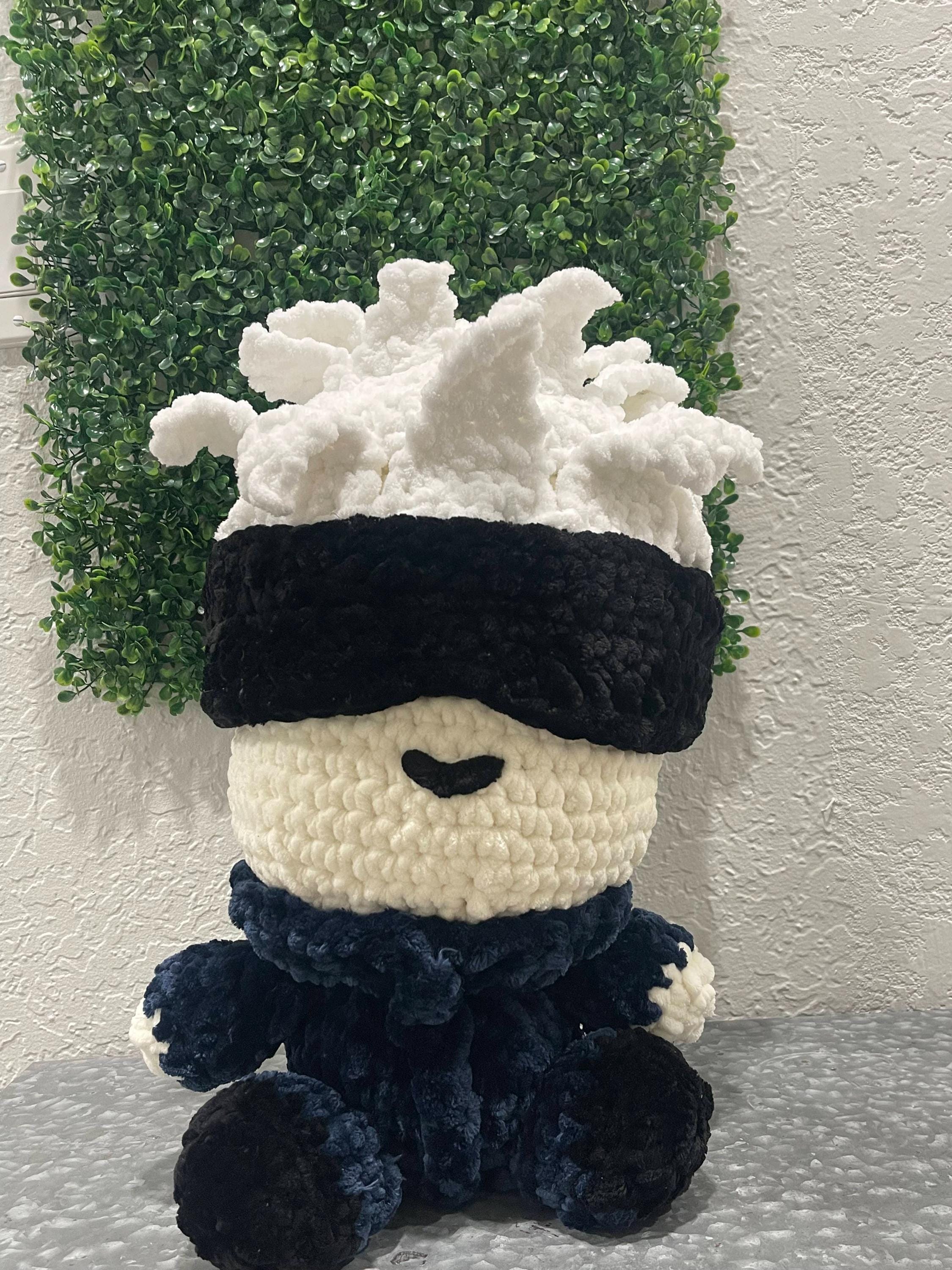 Gojo Satoru Jumbo Crochet Amigurumi, Jujutsu Kaisen, Japan, Anime ...