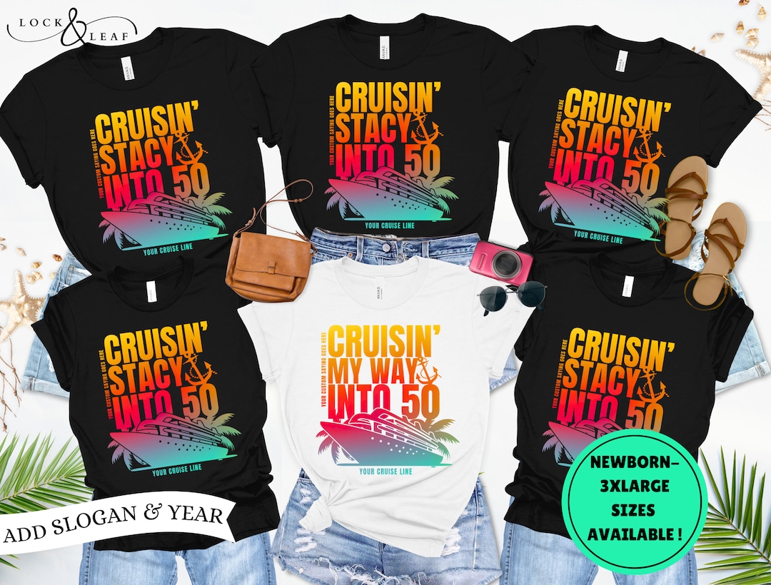 50th Birthday Cruise Shirts, Personalized Matching Birthday Shirts ...