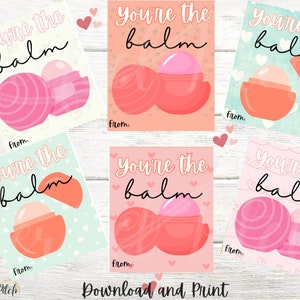 Printable Chapstick Pun Valentine's Day Cards, Kids Valentine Cards for ...