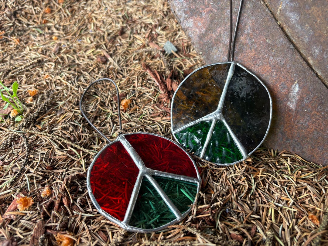 Mini Peace Sign Suncatcher - Etsy