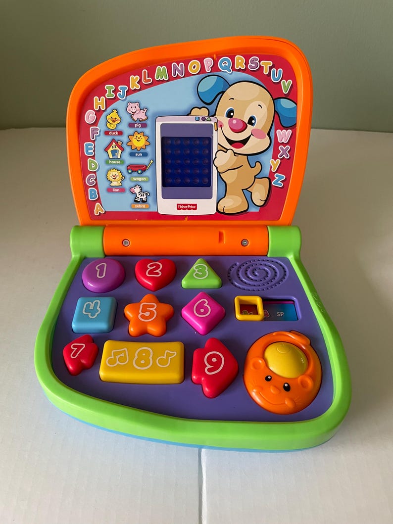 Fisher Price Laugh & Learn Smart Screen Laptop Bi-lingual Computer 2010 ...