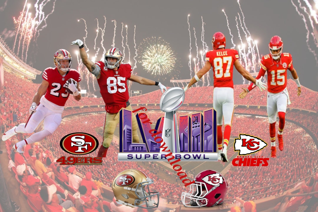 Super Bowl LVIII San Francisco Vs the Chiefs Wallpaper Image - Etsy