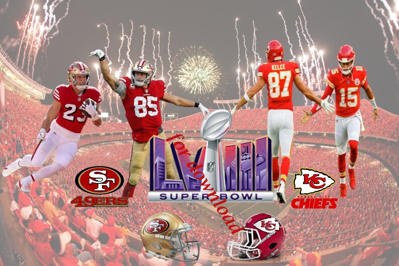 Super Bowl LVIII San Francisco Vs the Chiefs Wallpaper Image - Etsy