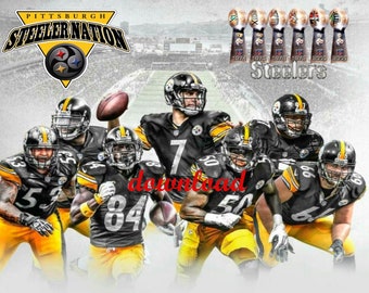 Pittsburgh Steelers Superstripes NFL Team Wallpaper Border 12inch - Etsy