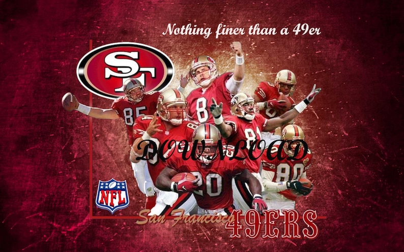 San Francisco 49ers Team Wallpaper - Etsy