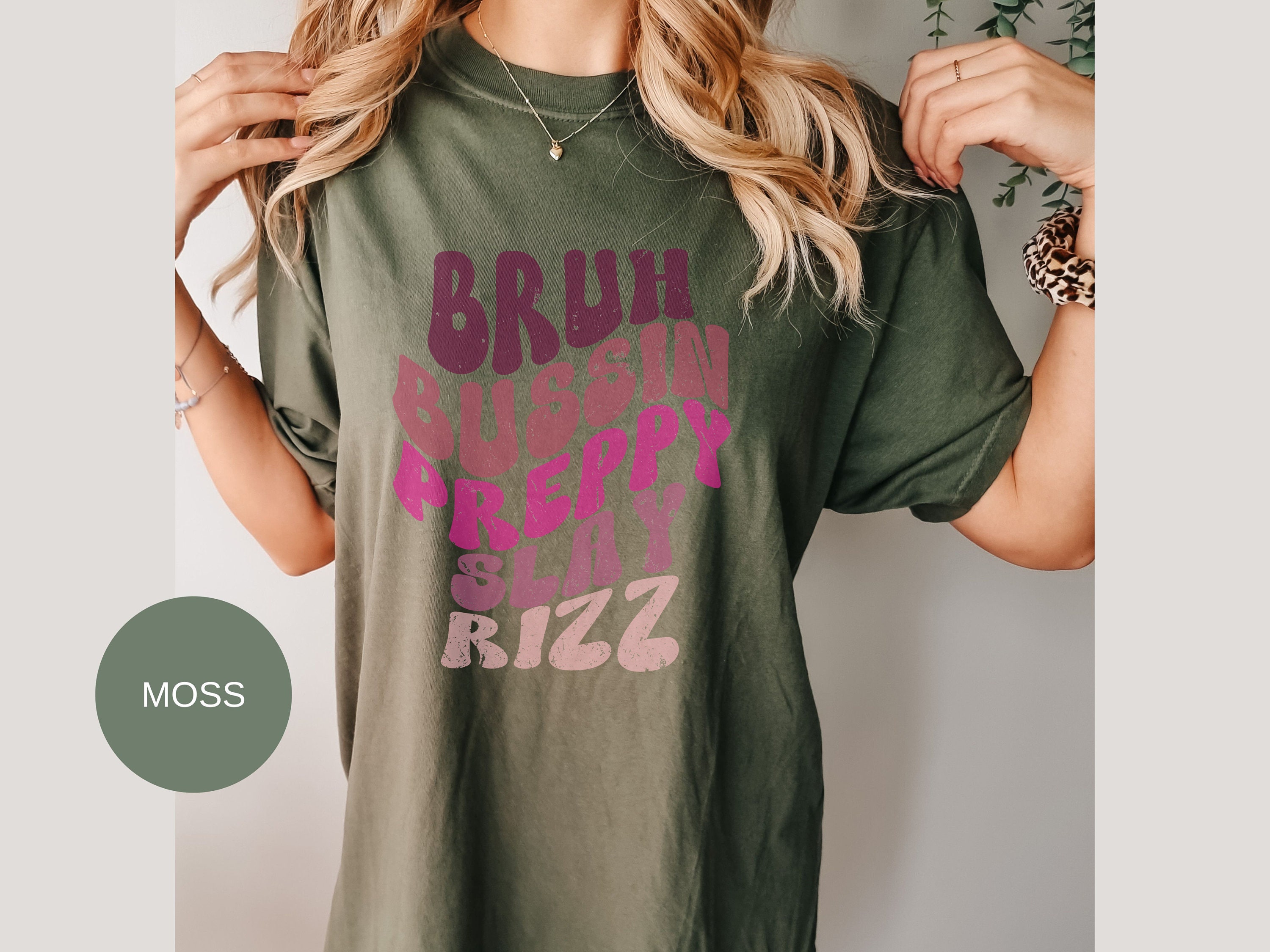 Bruh, Bussin, Preppy, Slay, Rizz Shirt, Gen Z Gift, Trendy Gift, Shirt ...