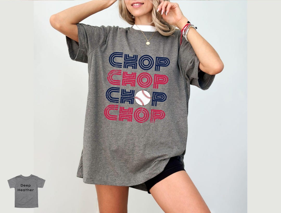 Atlanta Baseball Shirt, Chop Chop Shirt, Women's Atlanta Tshirt, Retro ...