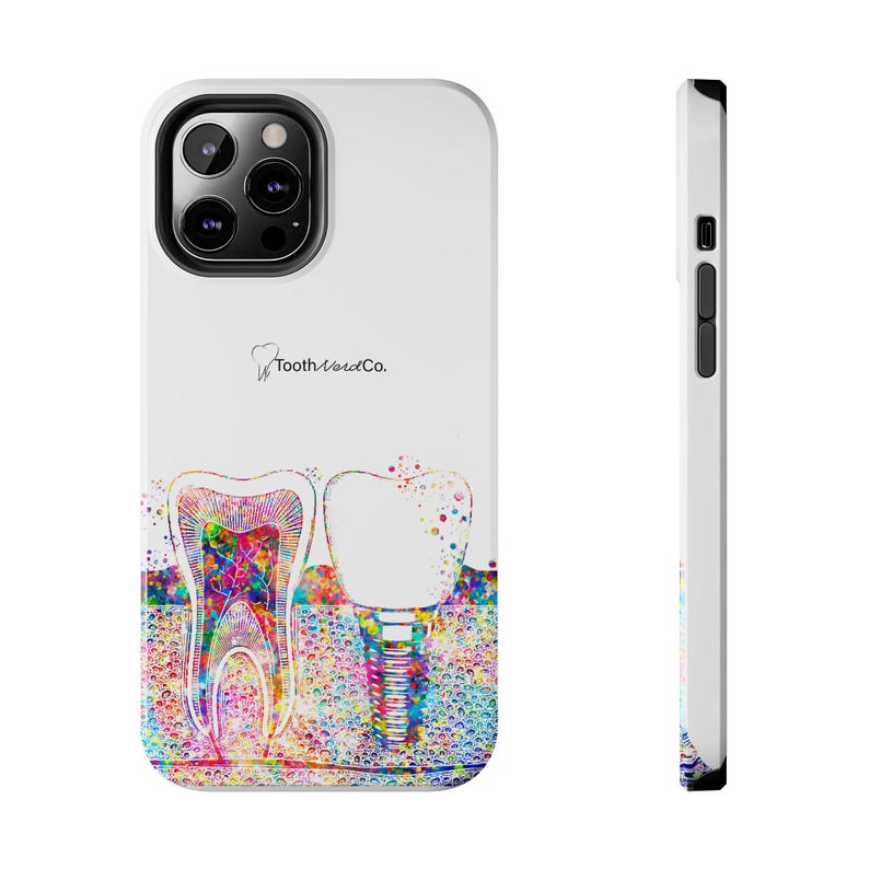 Tooth Nerd Dental Anatomy Tough Phone Cases for Dentist Gift, Dental ...