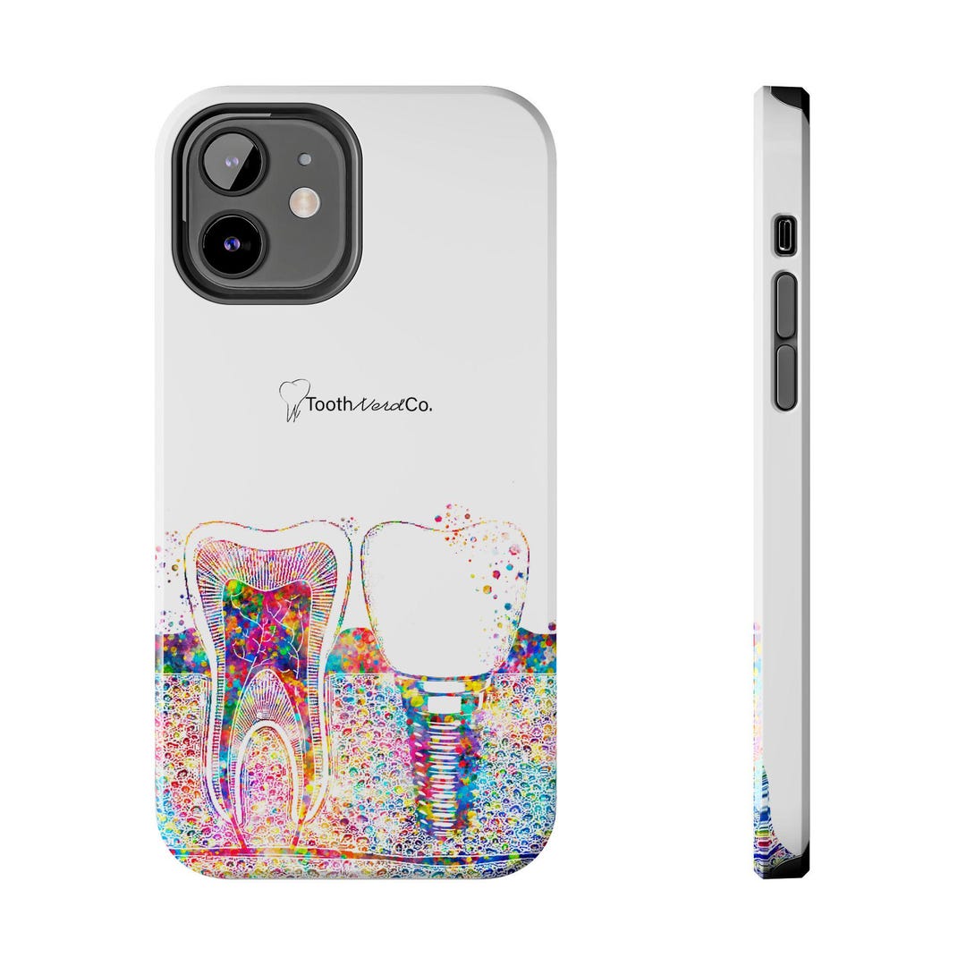 Tooth Nerd Dental Anatomy Tough Phone Cases for Dentist Gift, Dental ...