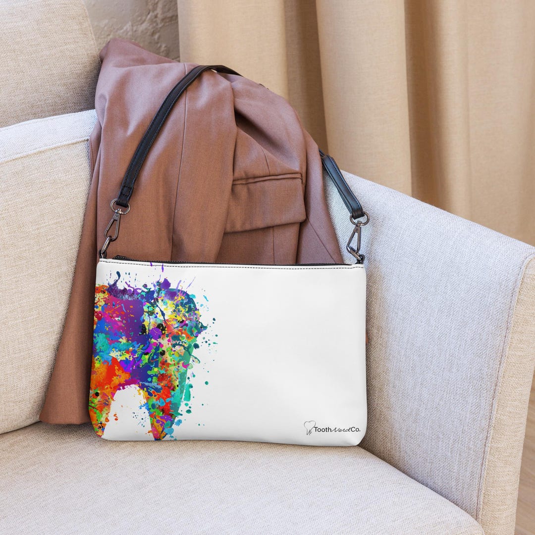 Tooth Nerd Co. Artistic Colorful Dental Tooth Crossbody Purse - Etsy