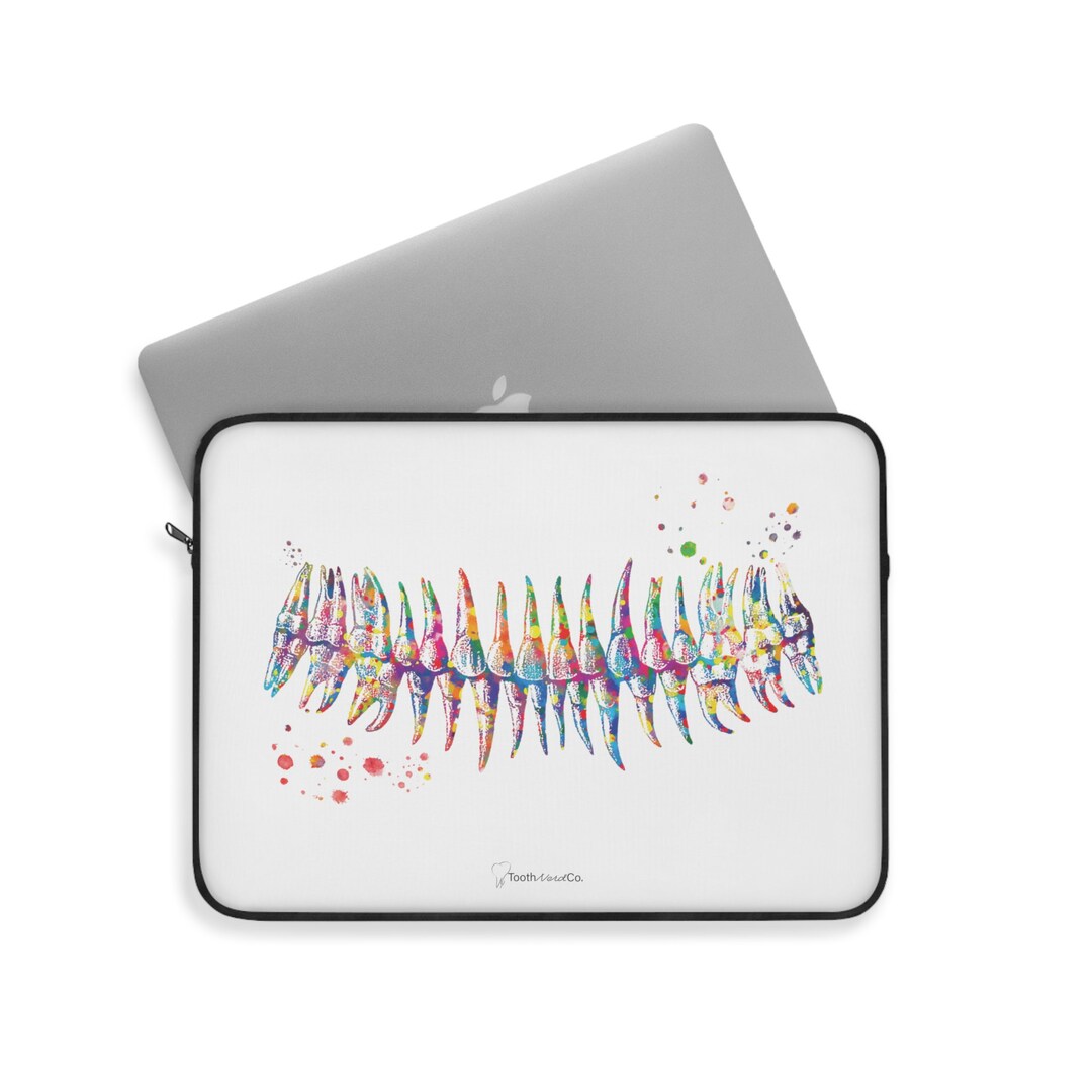 12-15 Inch Tooth Nerd Dental Laptop Computer Sleeve With Maxillary and ...