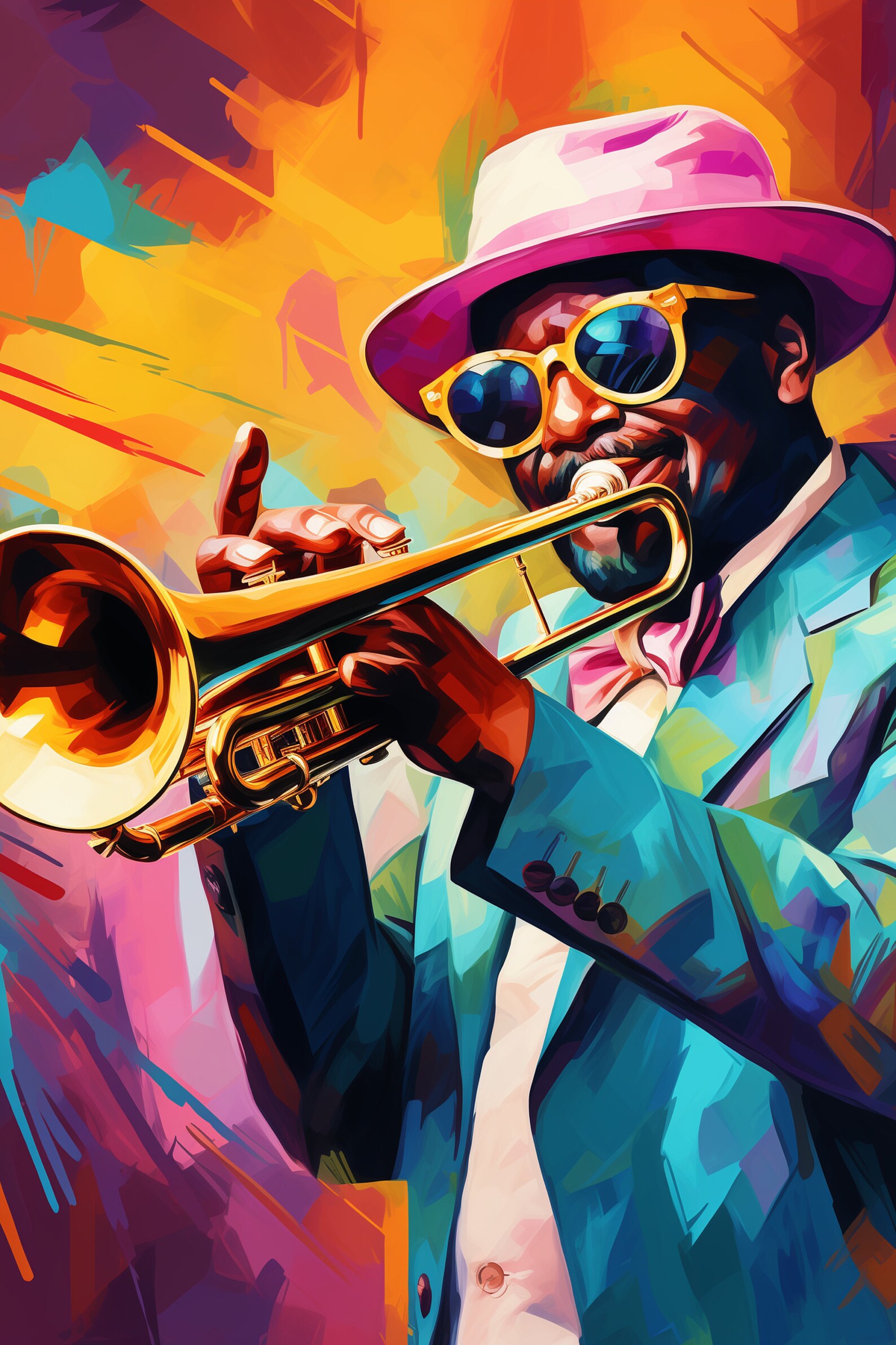 Jazz Trombone Player - Etsy