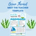 Ocean Themed//under the Sea Meet the Teacher Template - Etsy