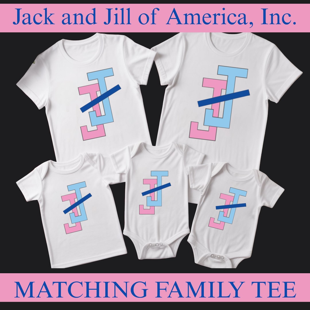Jack and Jill Interlocking JJ Family T-shirt, JJOA Apparel - Etsy