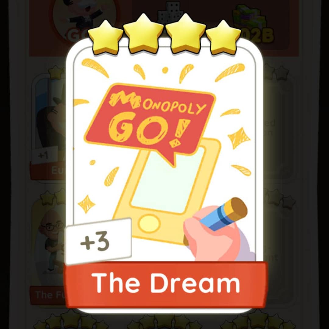 Monopoly Go 4 Star Sticker the Dream - Etsy