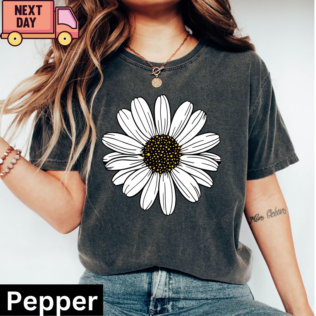 Daisy Shirt, Daisy Shirts, Comfort Colors Shirt, Daisy Floral Shirt ...