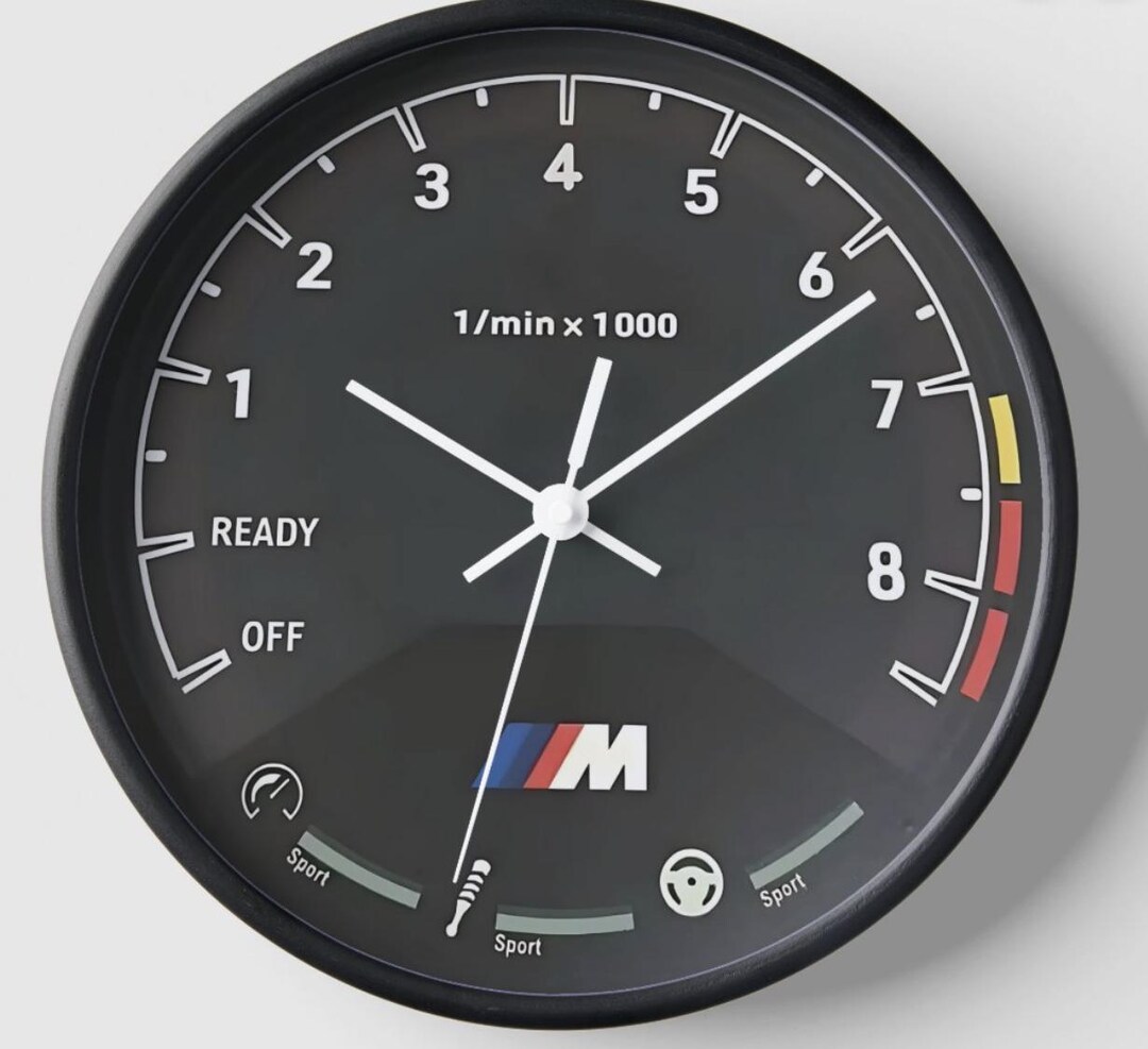 BMW M Tachometer Wall Clock Unique Office Clock M3 M4 F80 F82 Wall ...