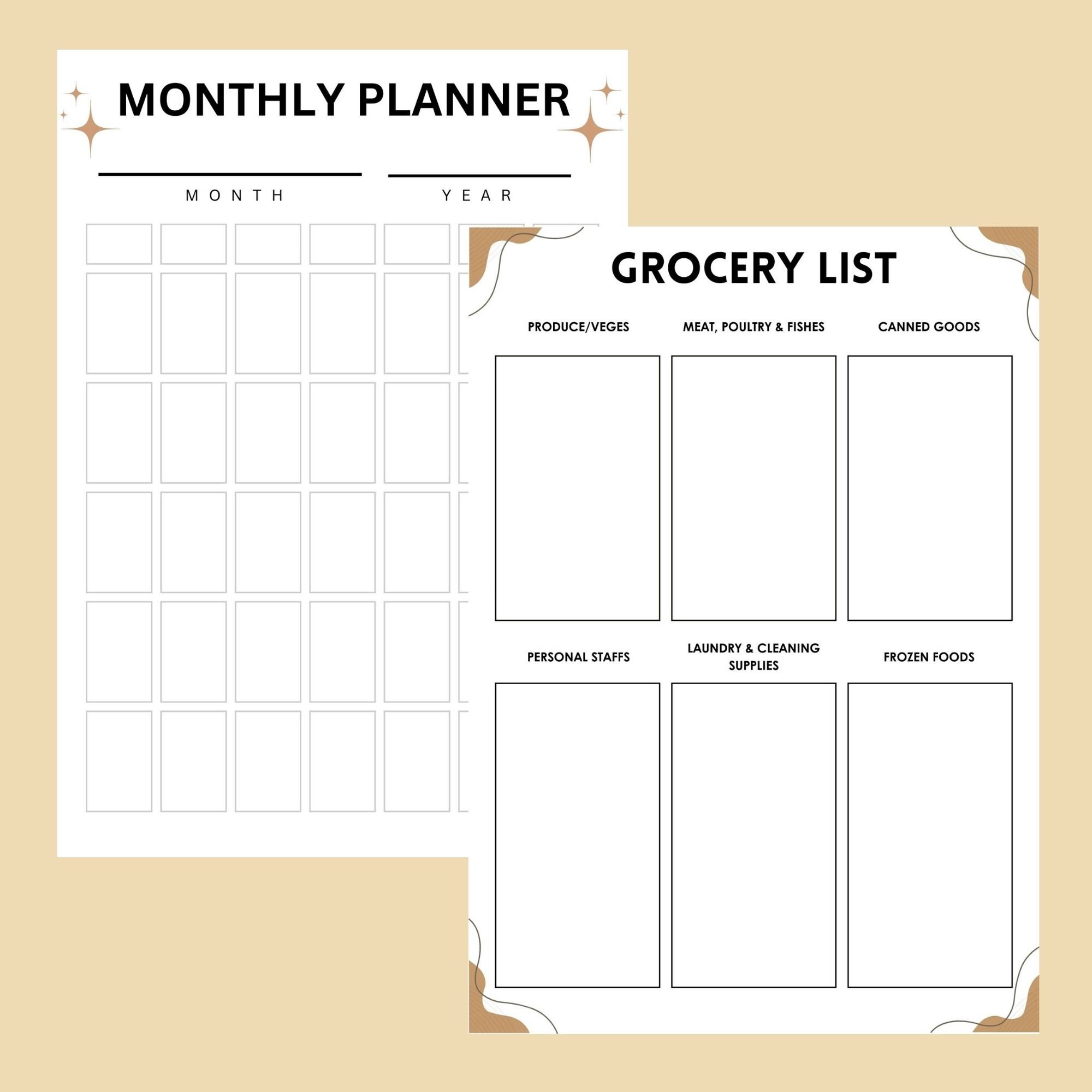 Ultimate Minimalist Digital Planning Bundle: Daily, Weekly, Monthly ...