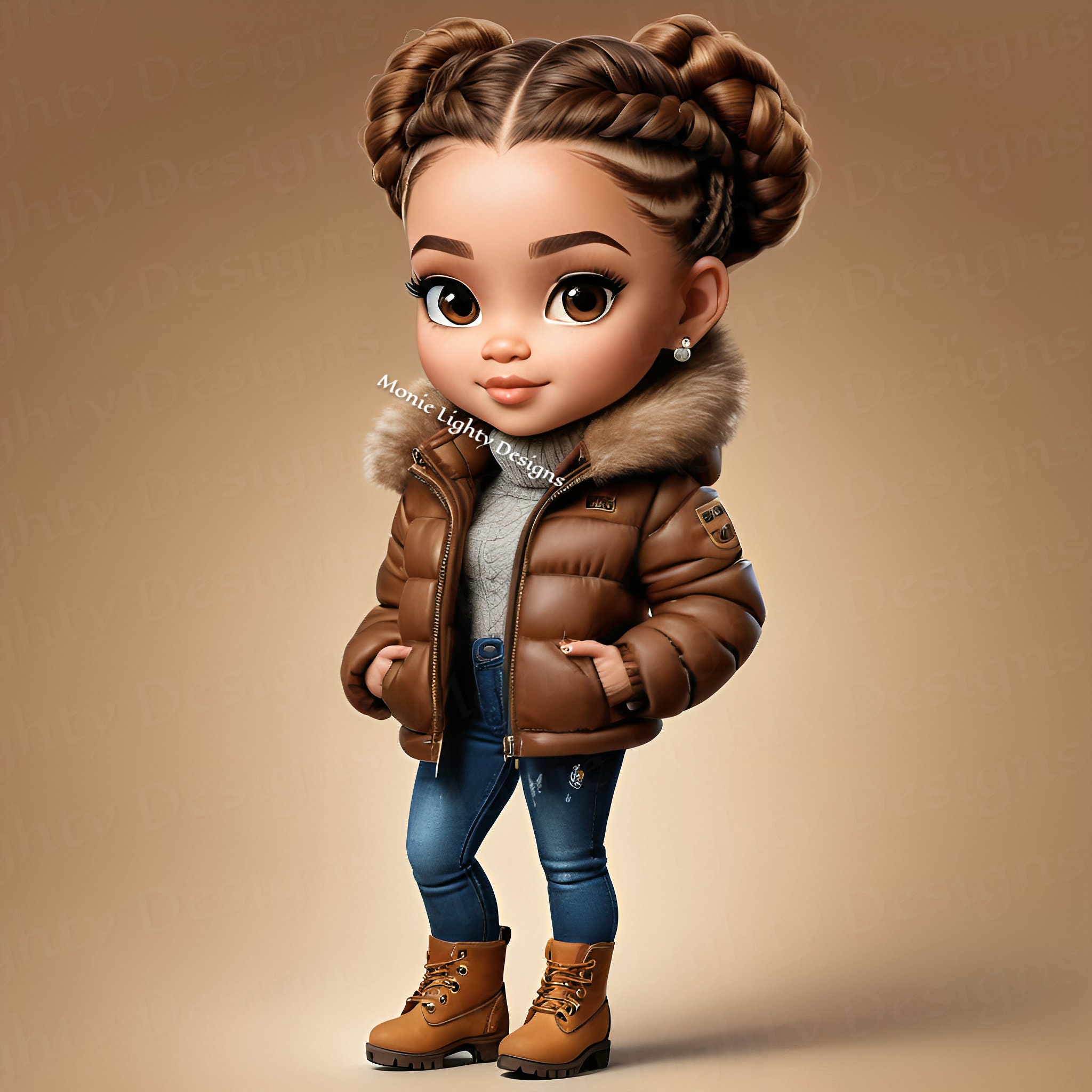 Chibi Braids and Tims, Digital Prints, Digital Art, Digital Downloads ...