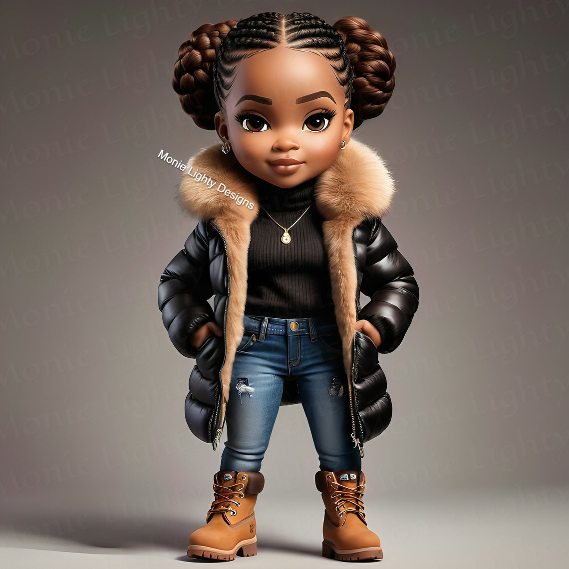 Chibi Braids and Tims, Digital Prints, Digital Art, Digital Downloads ...