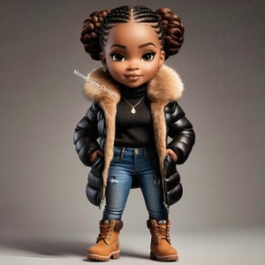 Chibi Braids and Tims, Digital Prints, Digital Art, Digital Downloads ...