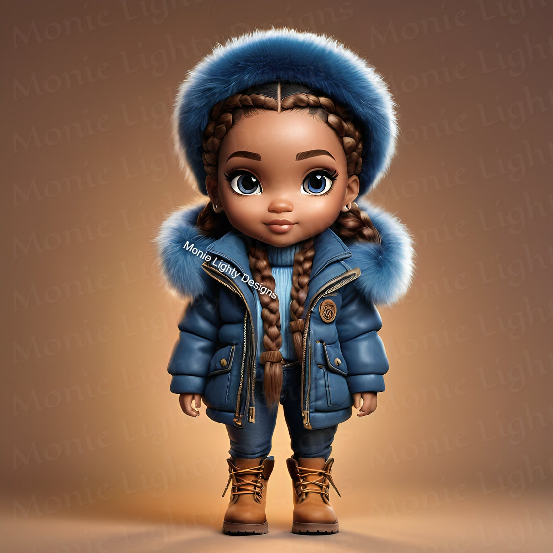 Chibi Braids and Tims, Digital Prints, Digital Art, Digital Downloads ...