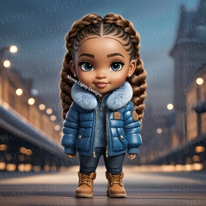 Chibi Braids and Tims, Digital Prints, Digital Art, Digital Downloads ...