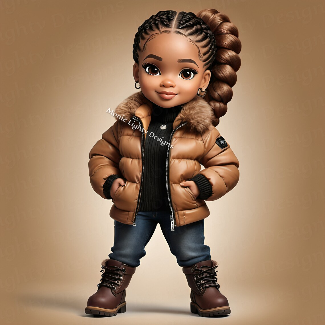 Chibi Braids and Tims, Digital Prints, Digital Art, Digital Downloads ...
