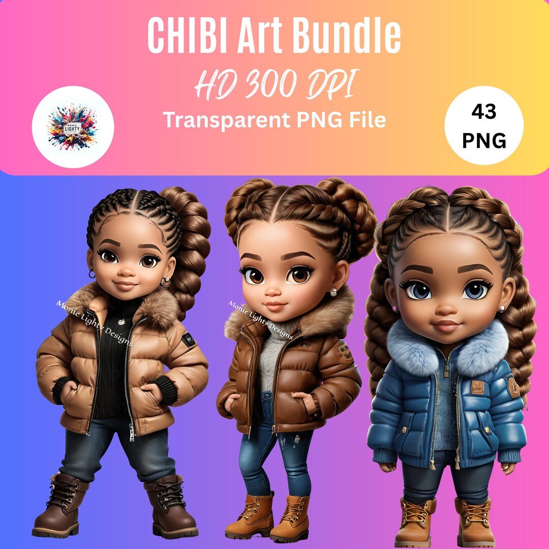 Chibi and Tims, Digital Art, Digital Product, Adults, Teens, Children ...
