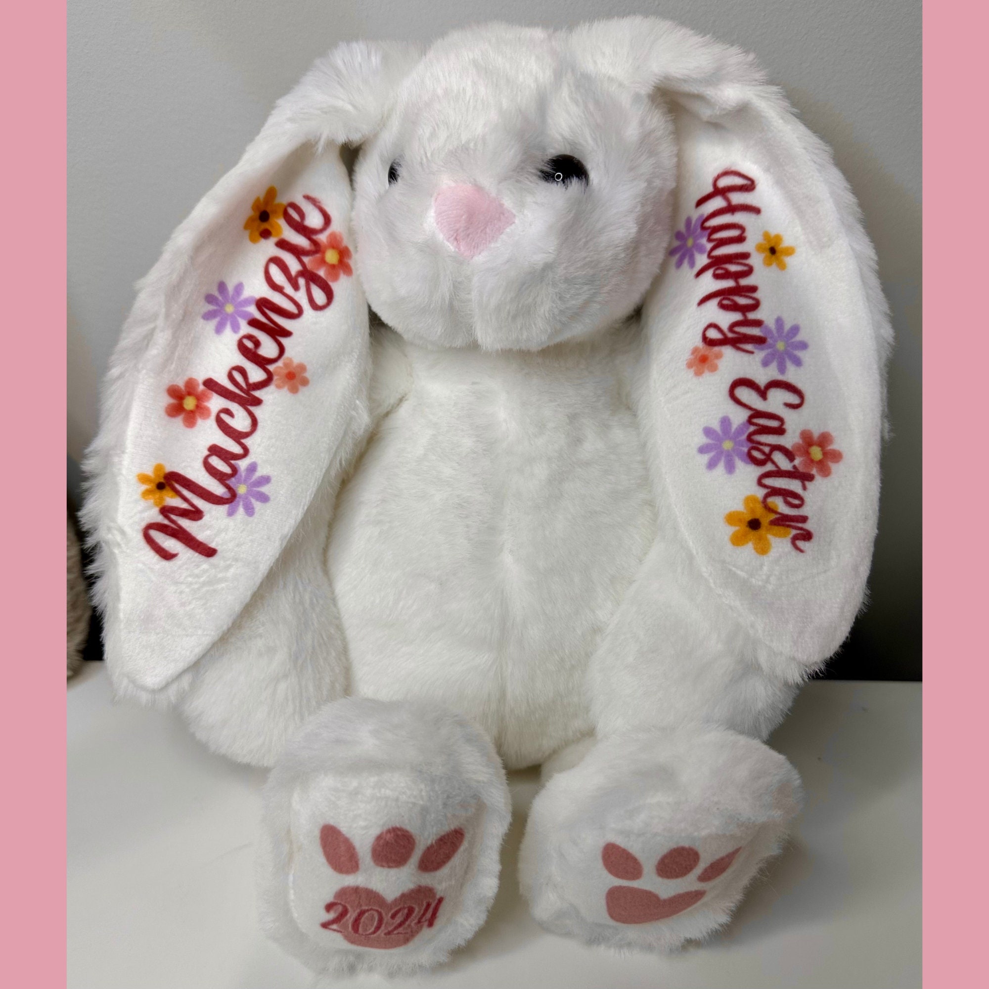 Personalized Easter Bunny Custom Easter Bunny Kids Name Bunny ...
