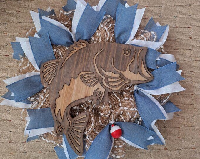 Fishing Wreath - Etsy