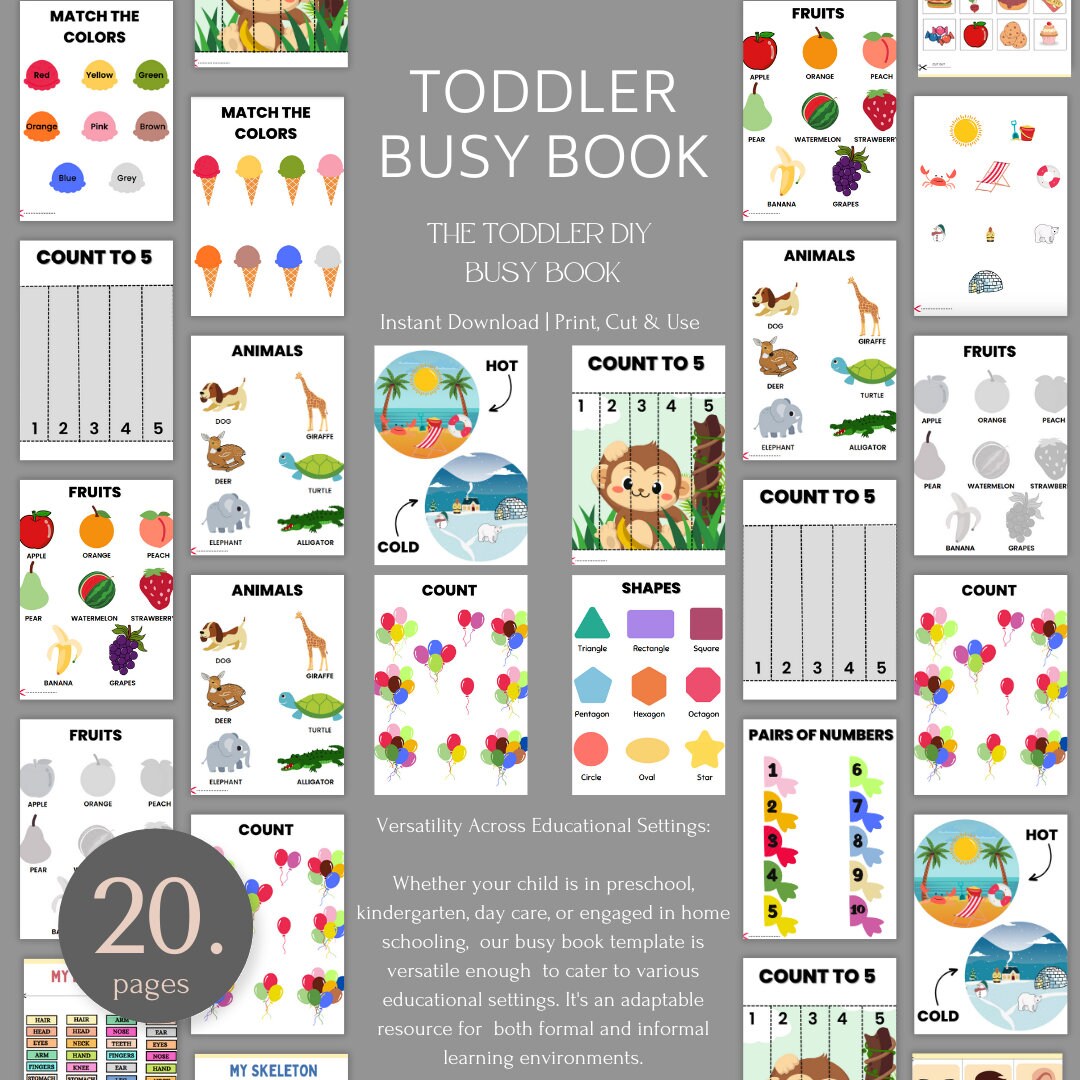 Toddler DIY Busy Binder Busy Board Baby Busy Board With Name Quiet Book ...