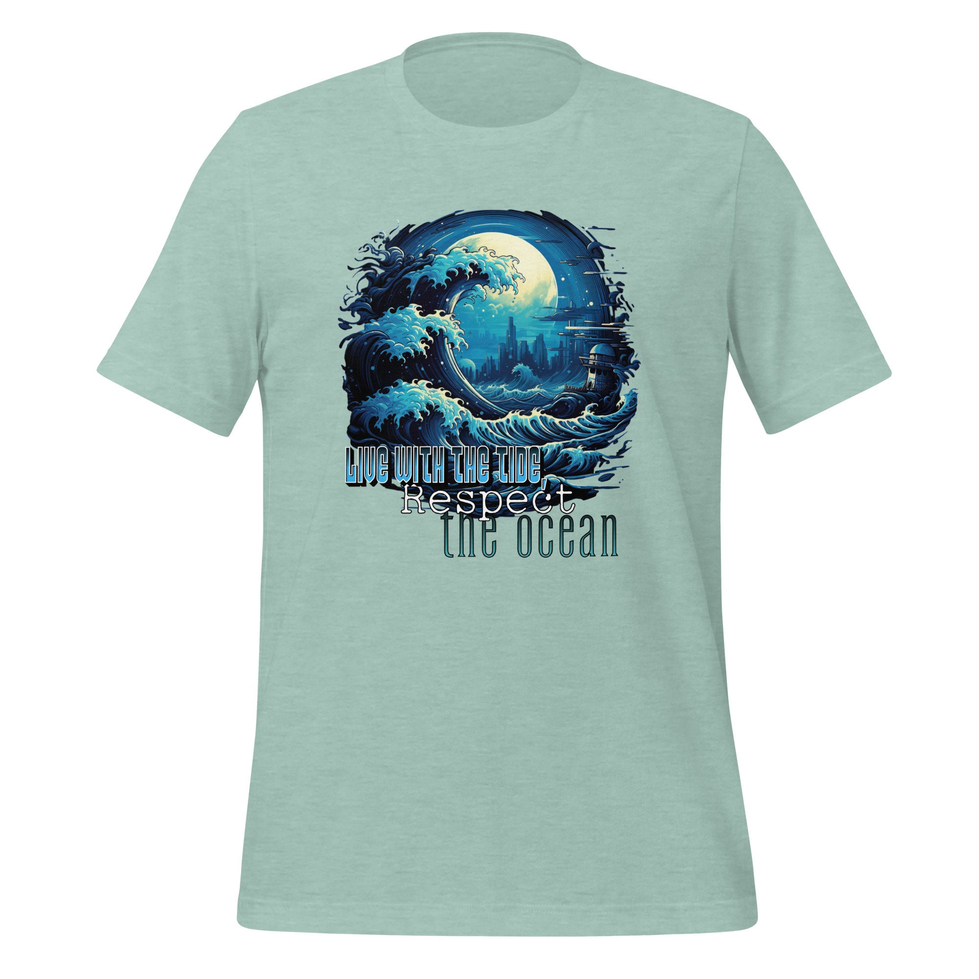 Ocean Wave Shirt, Beach Cover up Shirt, Beachy Sweatshirt, Surfing ...
