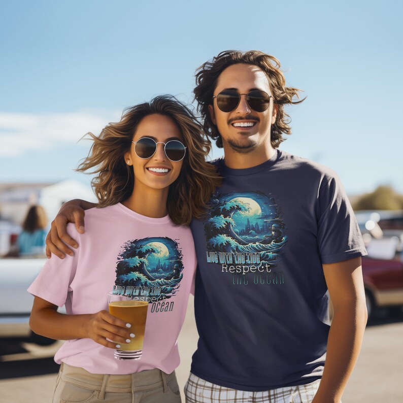 Ocean Wave Shirt, Beach Cover up Shirt, Beachy Sweatshirt, Surfing ...