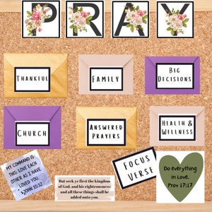 Prayer Promise Board Kit - Black Framed (various Fonts & and Colors to ...