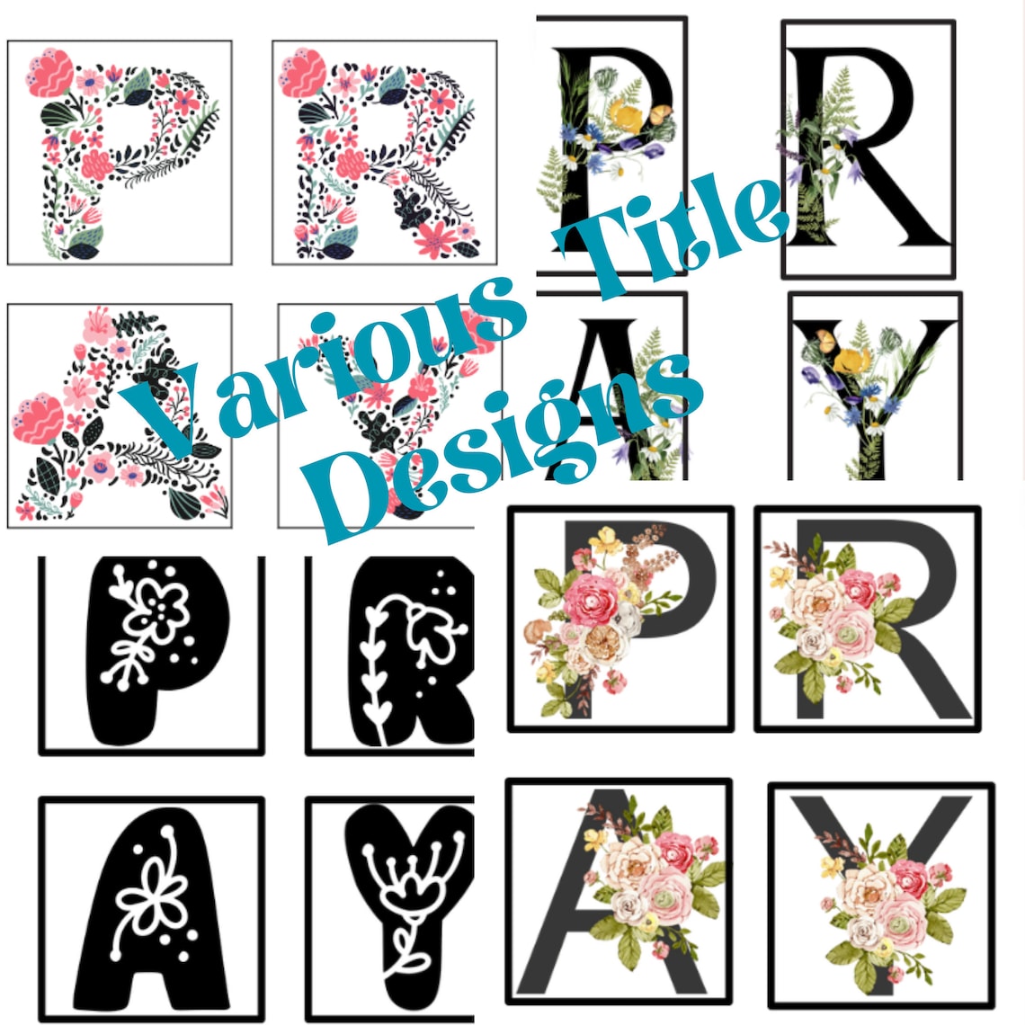 Prayer Promise Board Kit Black Framed various Fonts & and Colors to ...