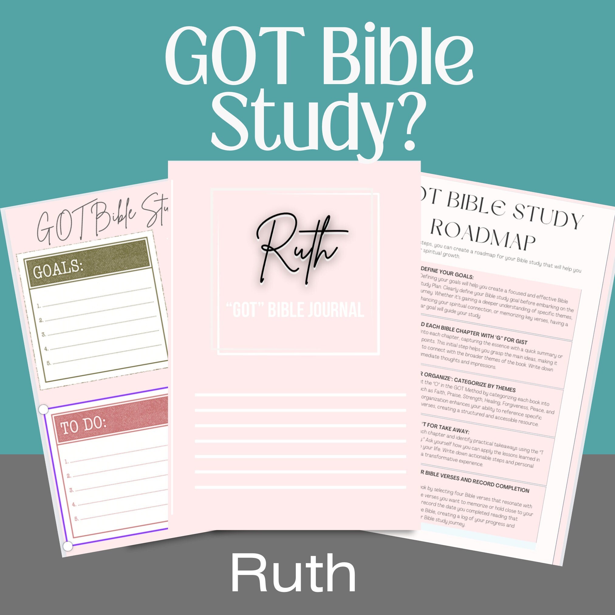 GOT Bible Study Journal - Ruth Edition - Etsy