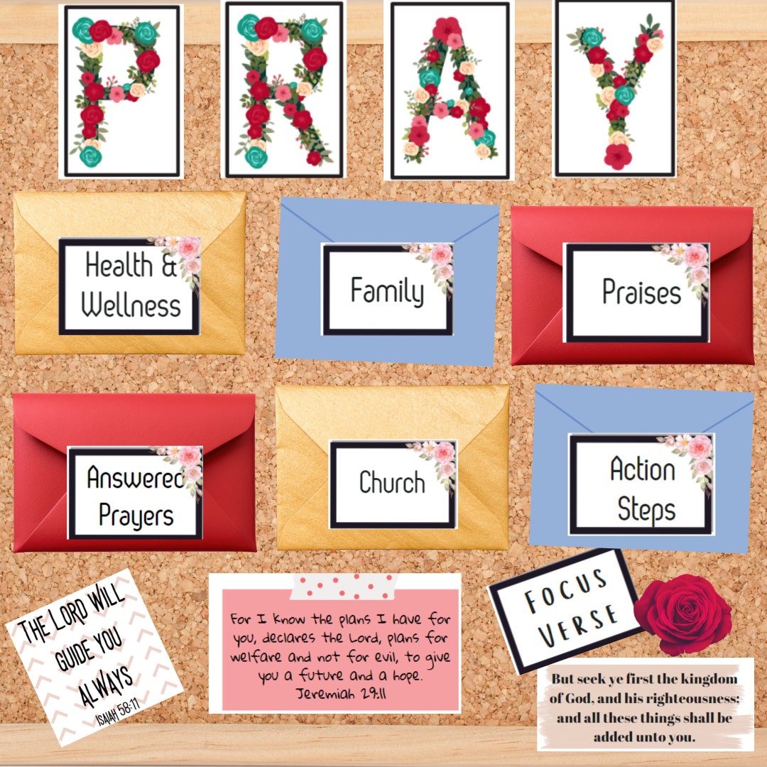 Floral Promise Prayer Board Kit (variety of Headings and Decor!) - Etsy