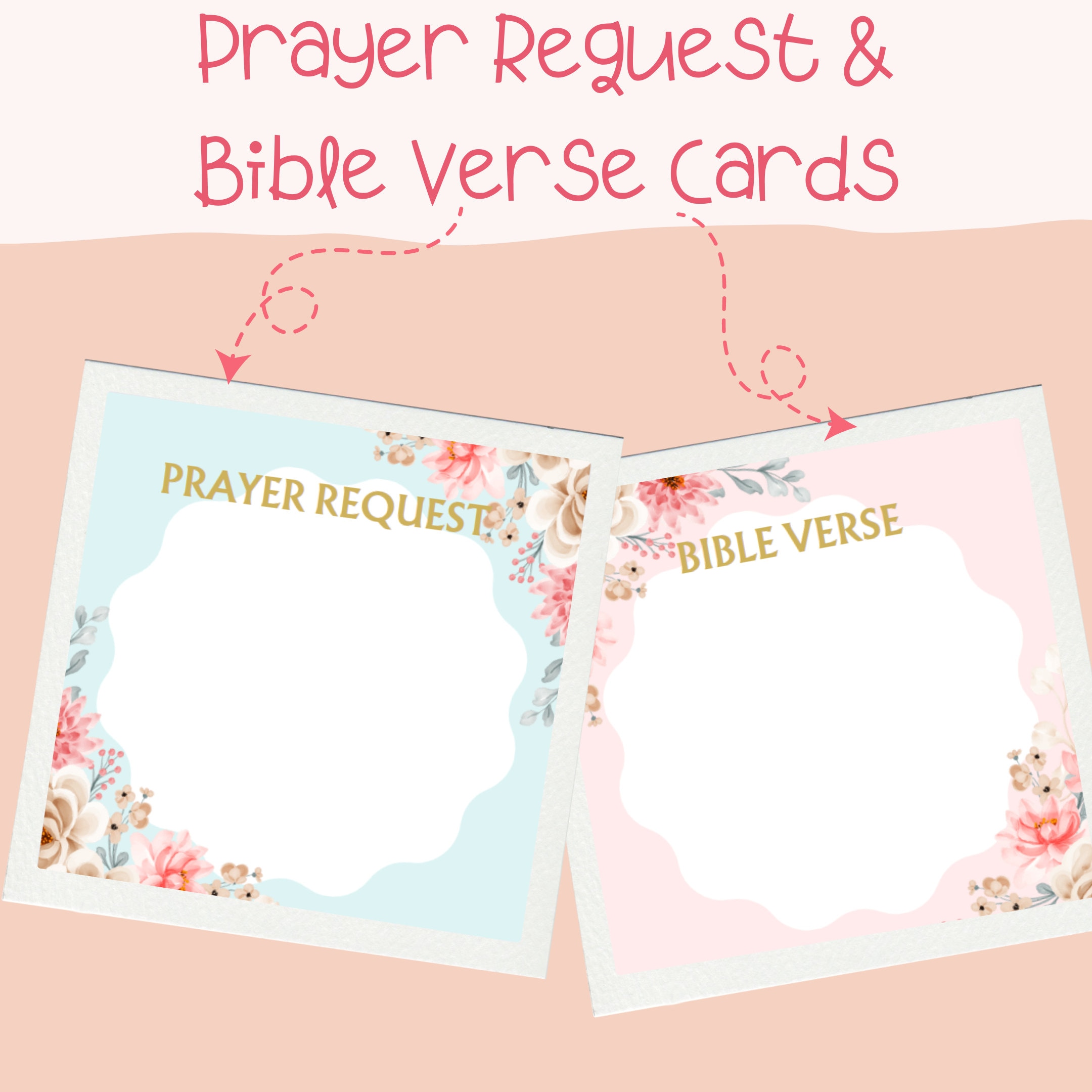 Floral Promise Prayer Board Kit (variety of Headings and Decor!) - Etsy