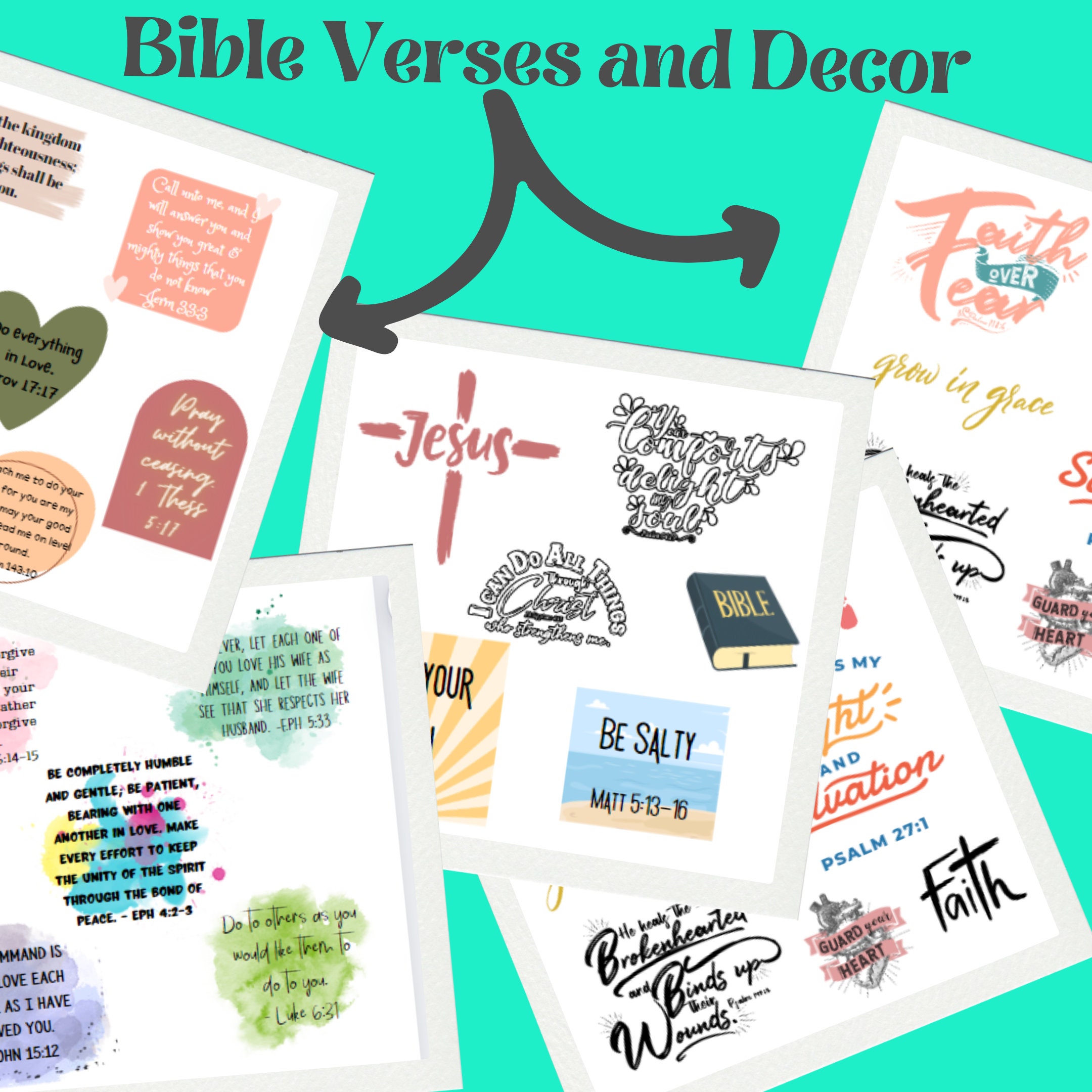 Prayer Promise Board Kit - Colorful Scallops Decor - Etsy