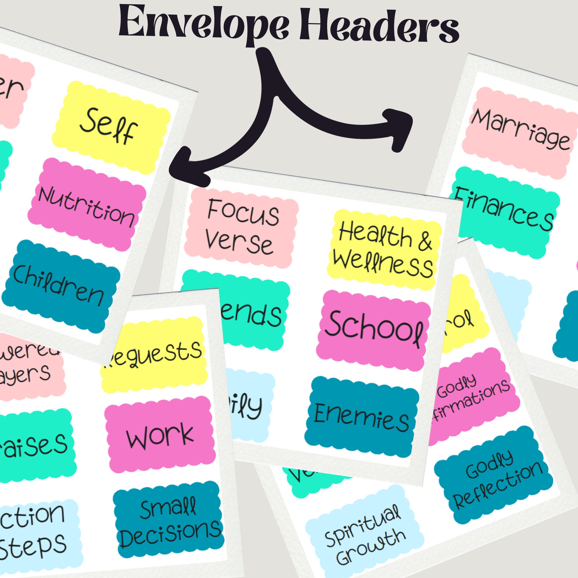 Prayer Promise Board Kit - Colorful Scallops Decor - Etsy