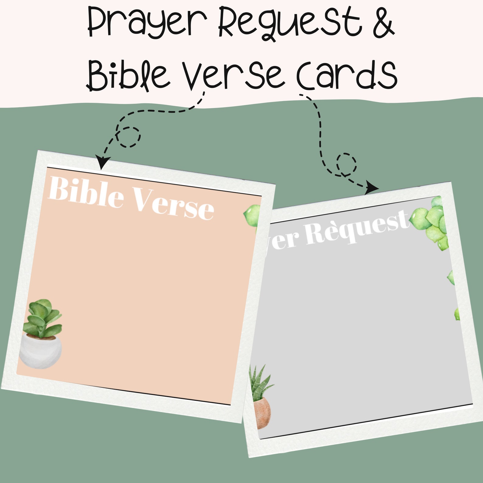 Prayer Promise Board Kit - Indoor Plant Decor - Etsy