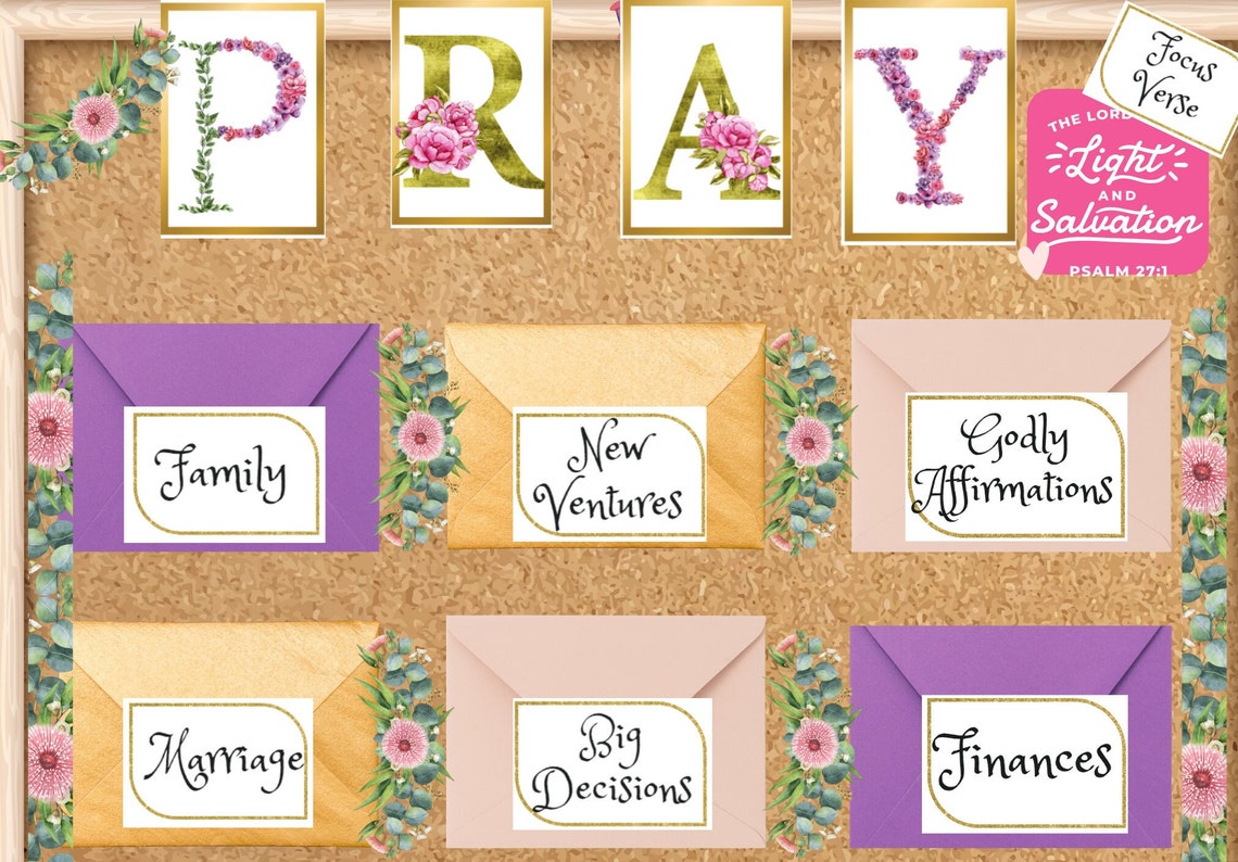 Prayer Promise Board Kit - Gold - Etsy