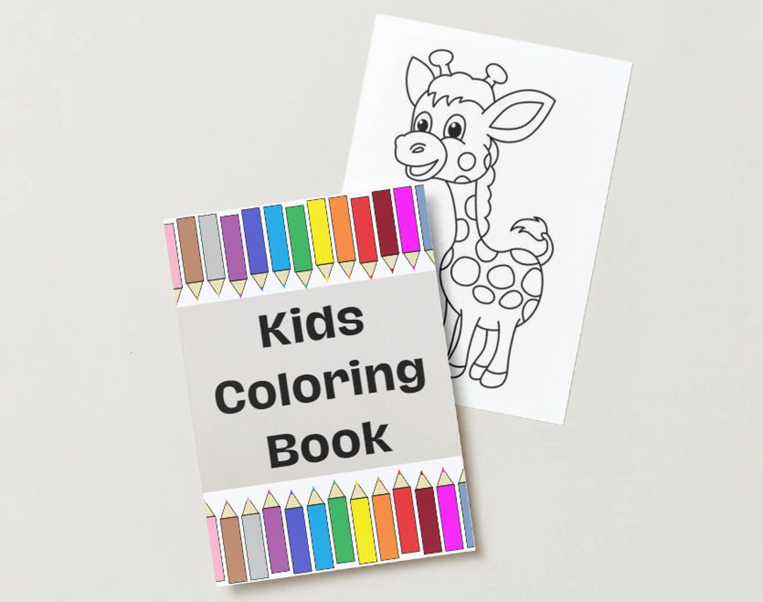 Printable Kids Coloring Book - Etsy