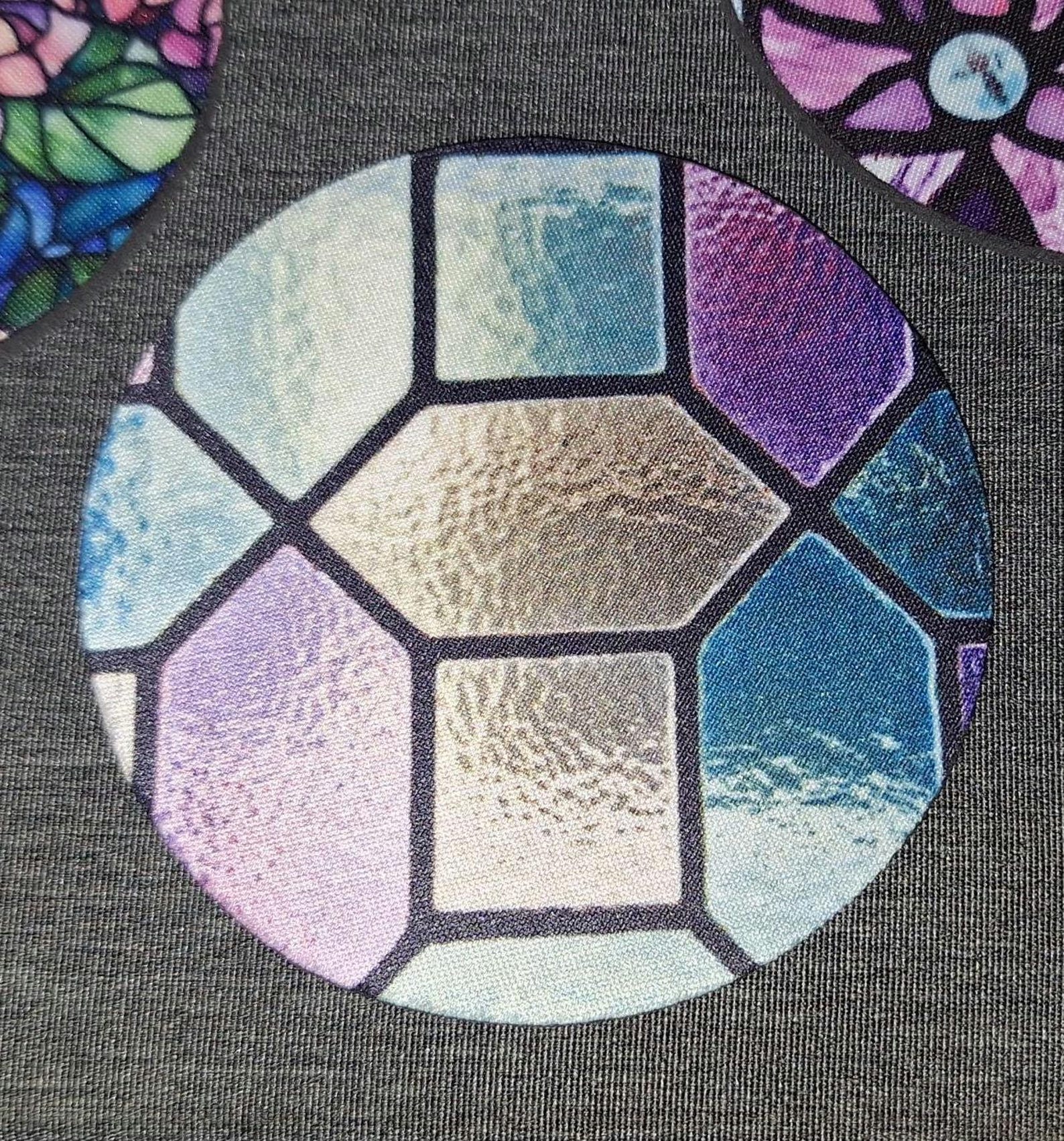 Gorgeous Stained Glass Theme Set of 4 Coasters Custom Made by ...