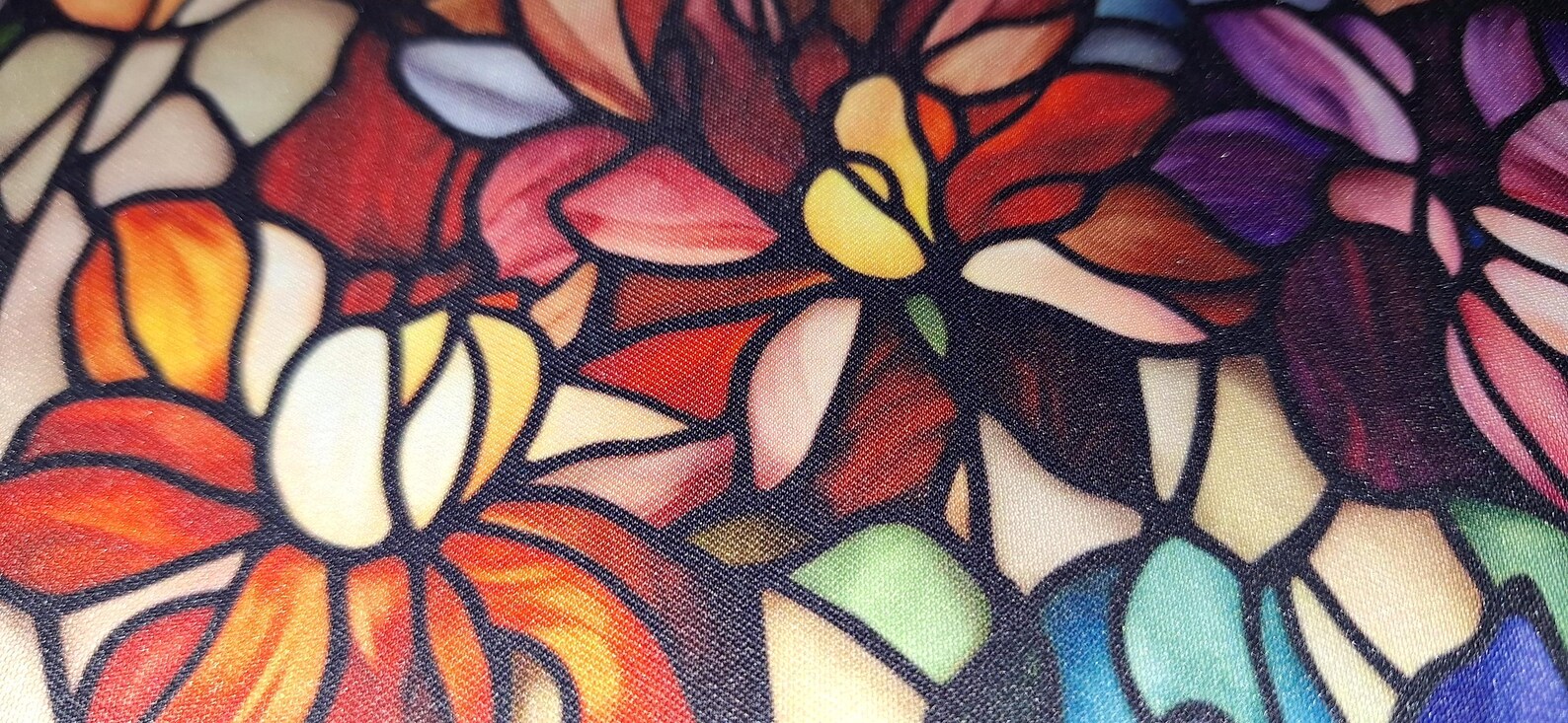 Beautiful 3D Stained Glass Flower Mouse Pad Custom Made by ...